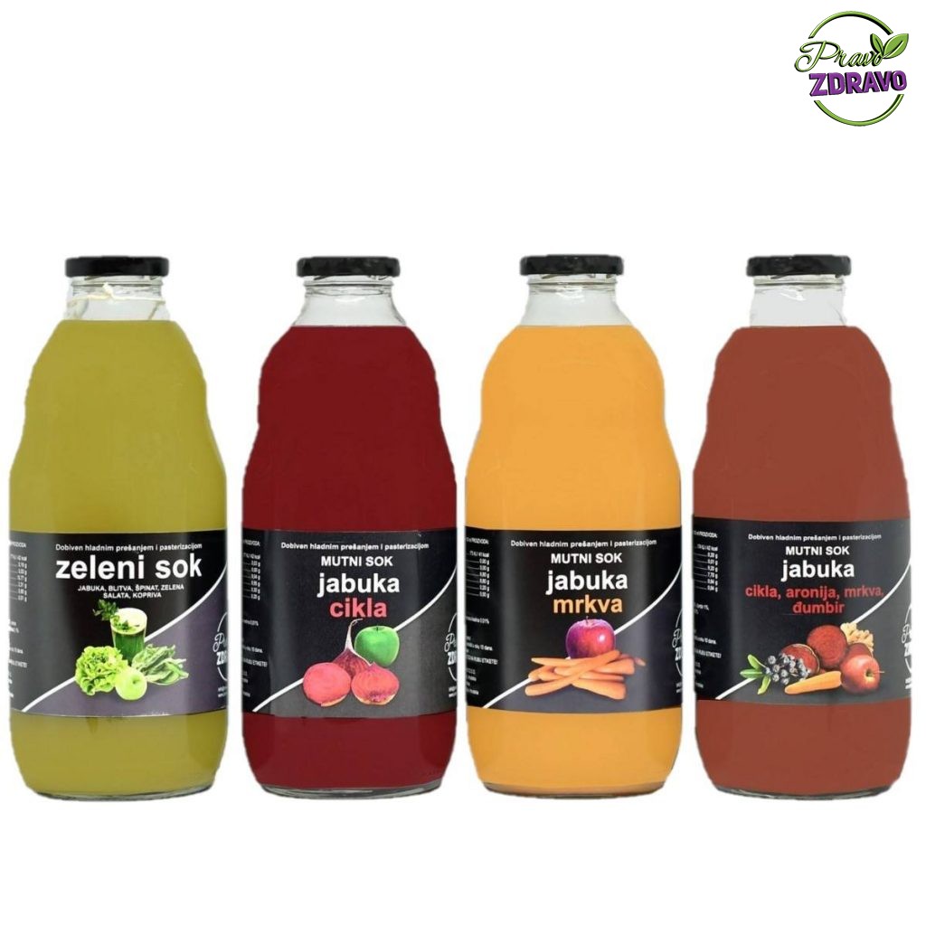 Detox paket — Prirodni sokovi Pravo Zdravo za detoksikaciju
